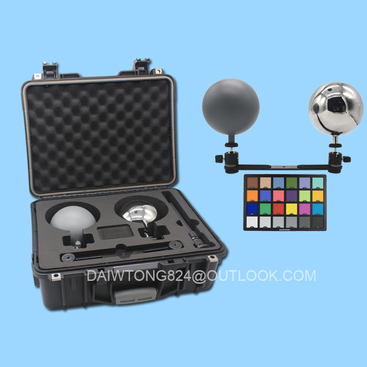 12.6cm hdri VFX chrome grey ball - Metal Sculpture Specialist