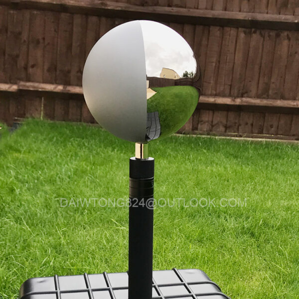 12.6cm vfx hdri half mirror and half grey ball - Sculpture Factory مصنع ...