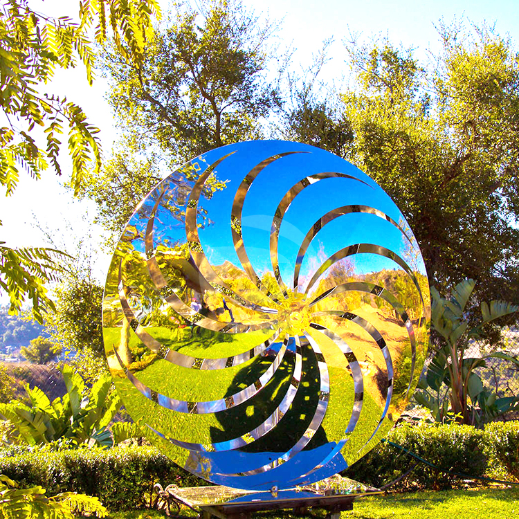 Stainless steel pinwheel-Sculpture - Sculpture Factory مصنع النحت