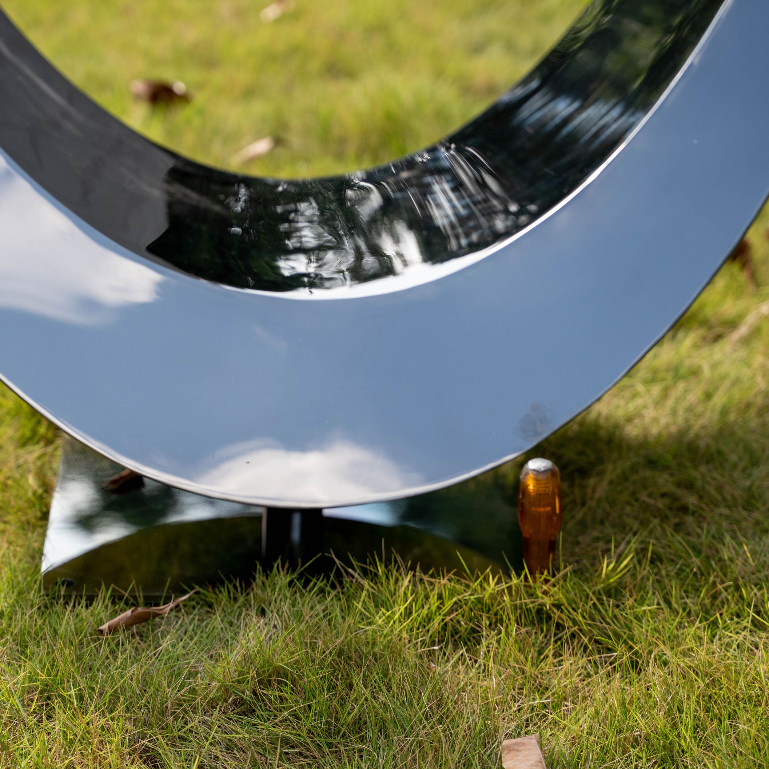 Outdoor ring sculpture - Metal Sculpture Specialist