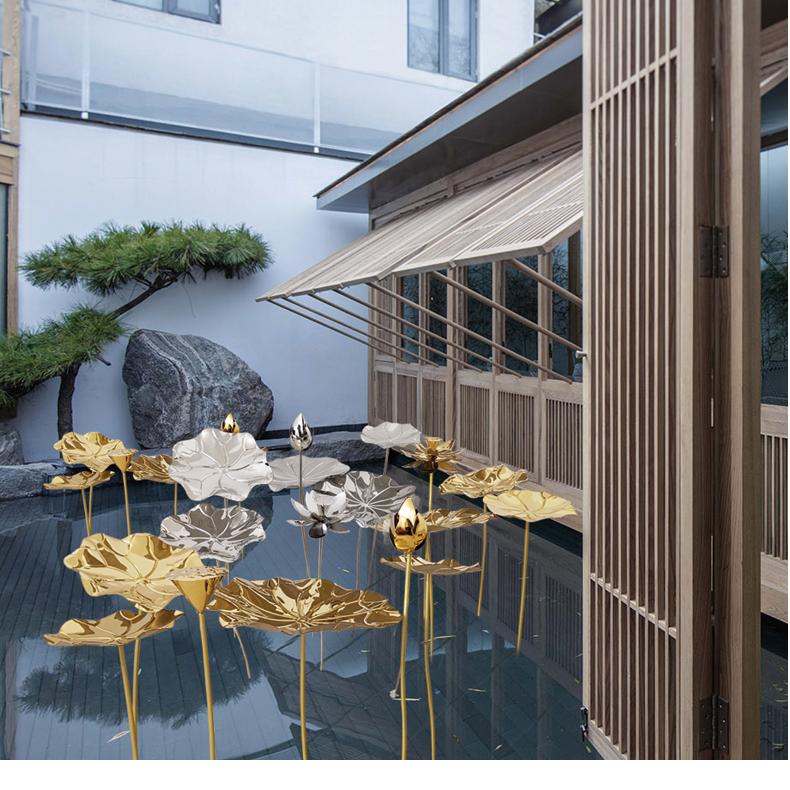 Lotus Sculpture - Metal Sculpture Specialist