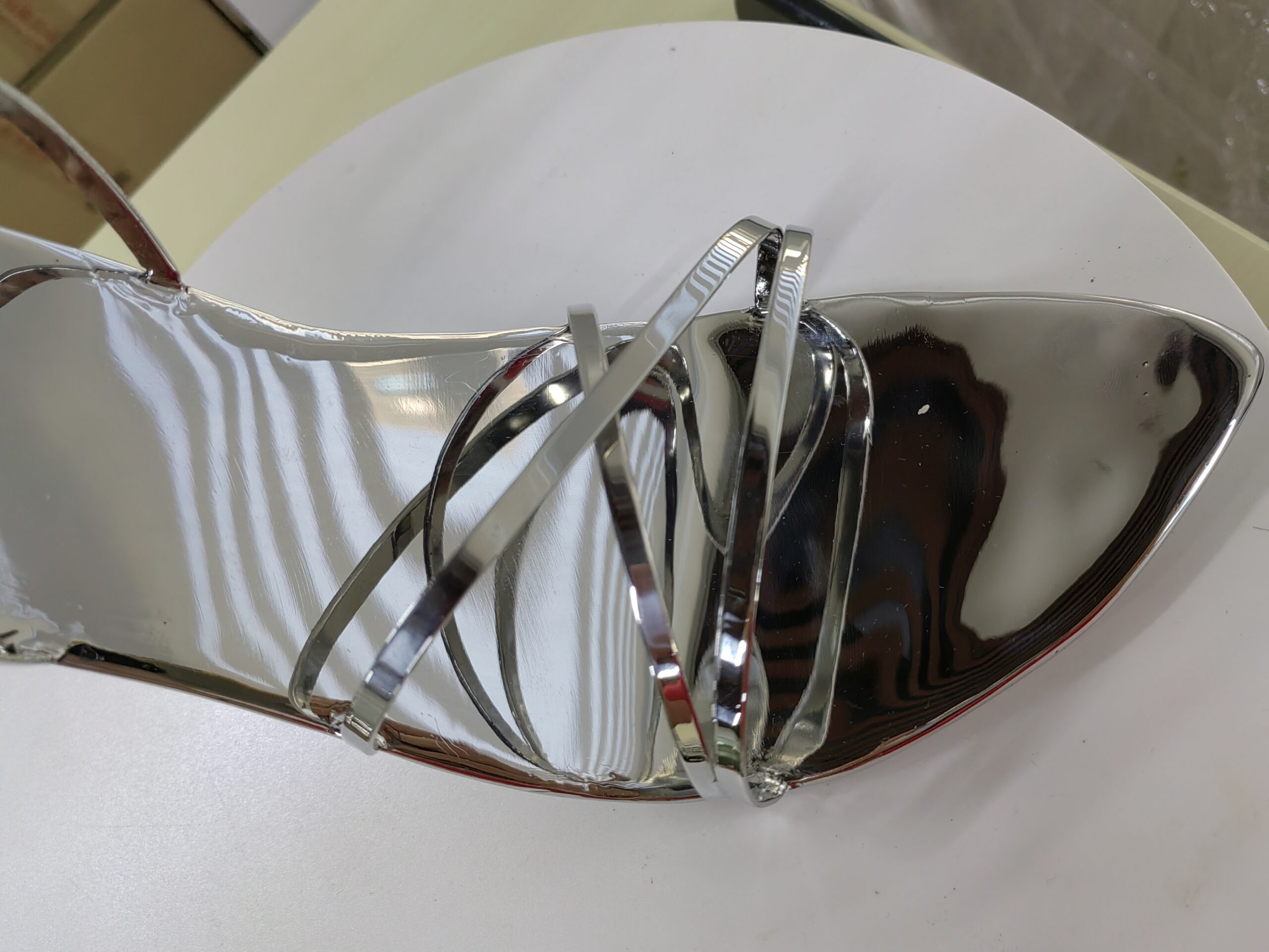 Stainless Steel High Heel Sculpture - Metal Sculpture Specialist