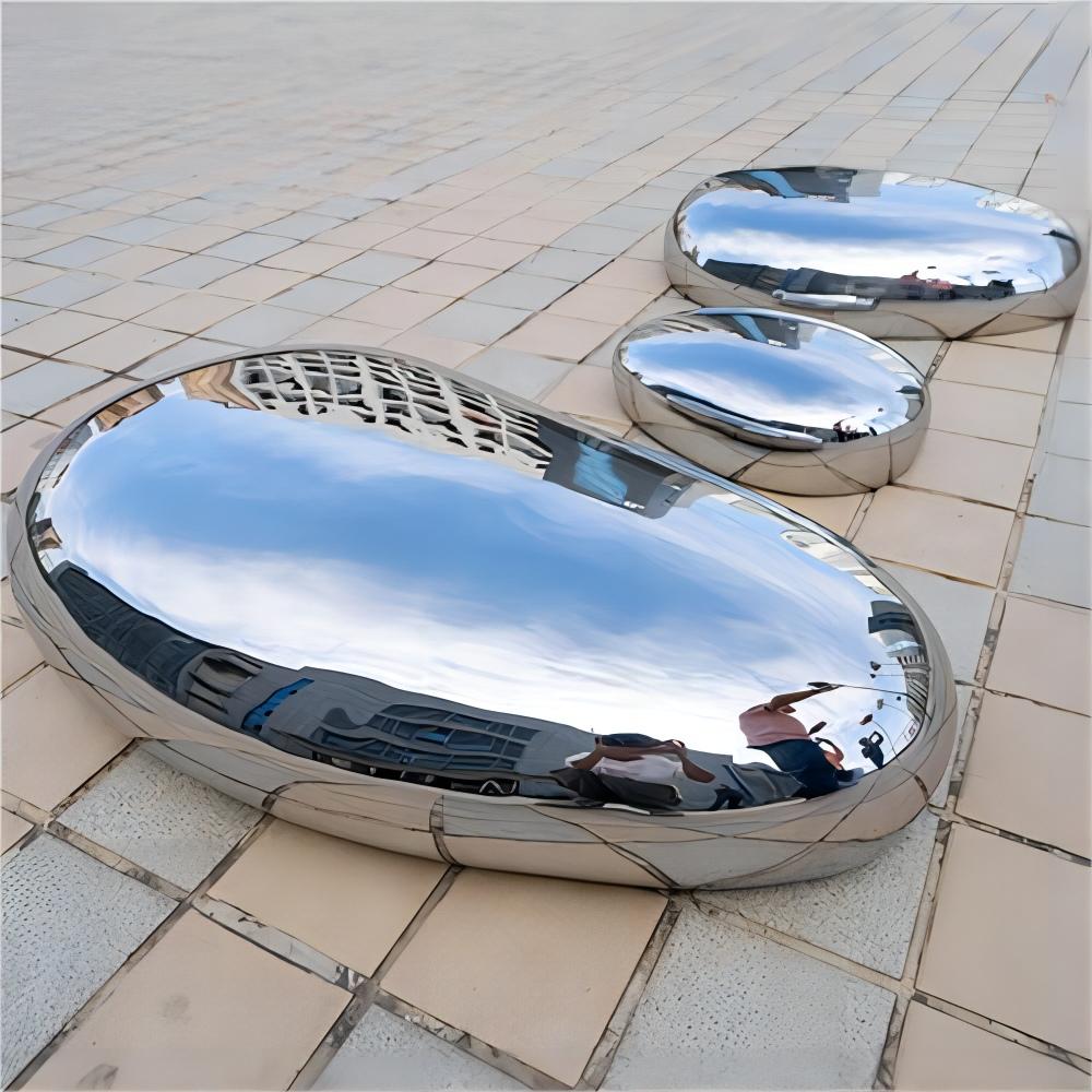 High-gloss stainless steel pebbles: the perfect blend of outdoor ...