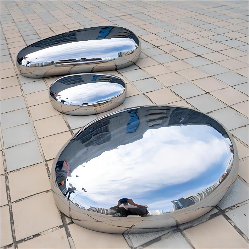 High-gloss stainless steel pebbles: the perfect blend of outdoor ...