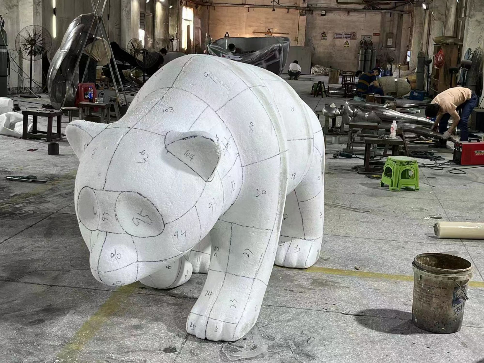 Giant Panda Sculpture - Metal Sculpture Specialist