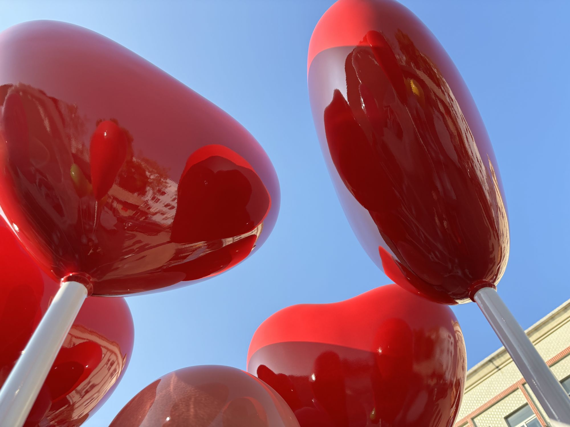 stainless steel colorful balloons - Metal Sculpture Specialist