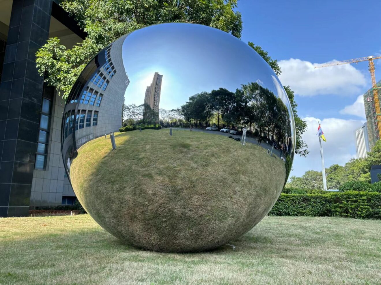 stainless steel sphere sculpture - Metal Sculpture Specialist