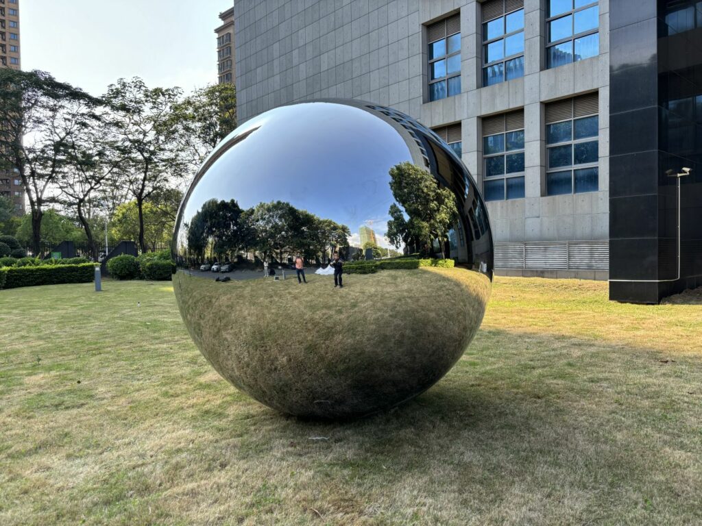 stainless steel sphere sculpture - Metal Sculpture Specialist