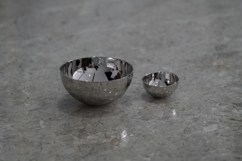 20CM diameter mirror 304 stainless steel hemisphere sculpture - Metal ...