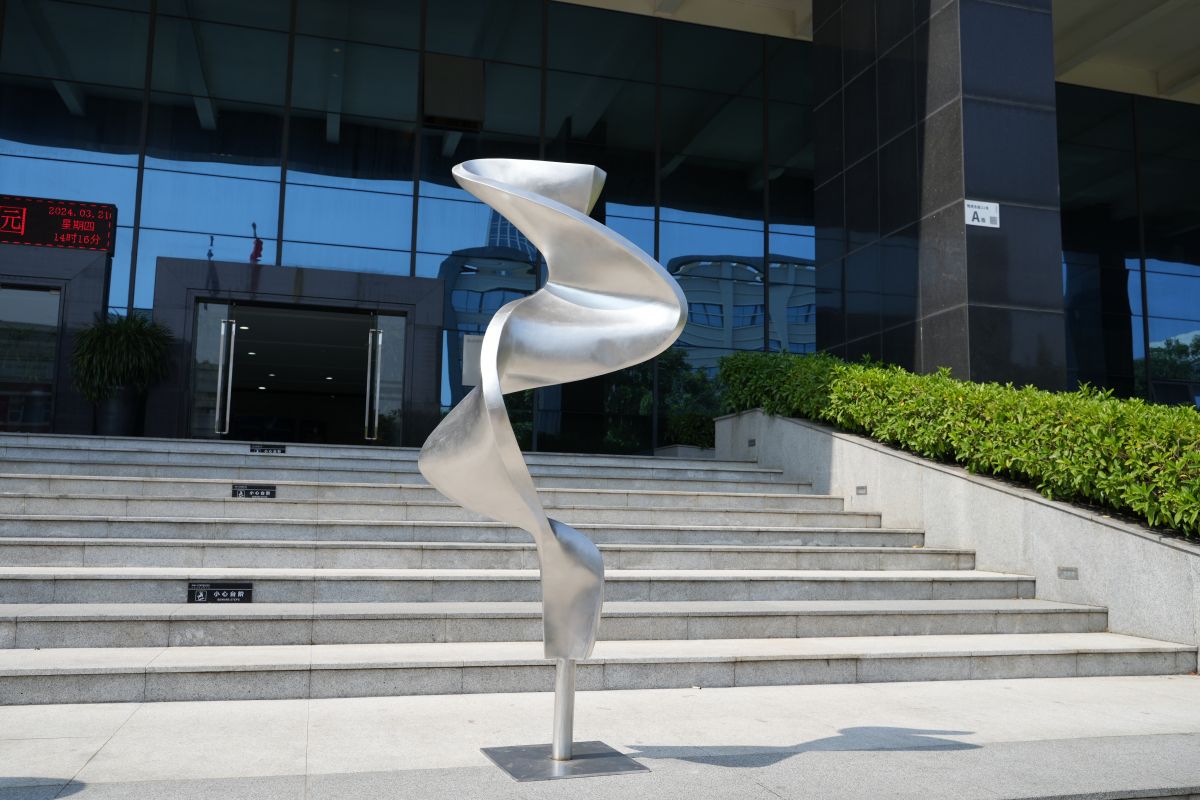stainless steel ribbon sculpture - Metal Sculpture Specialist