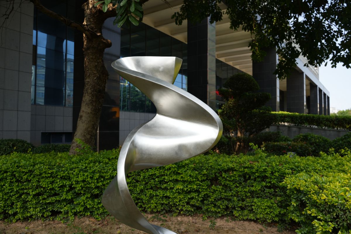 stainless steel ribbon sculpture - Metal Sculpture Specialist