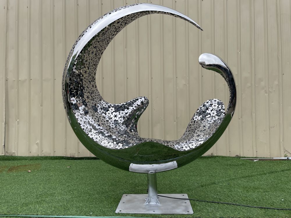 abstract moon sculpture - Metal Sculpture Specialist