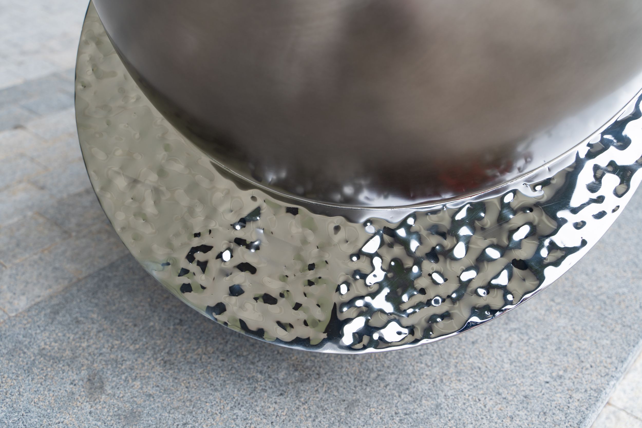 60CM diameter 304 stainless steel creative ball sculpture - Metal ...