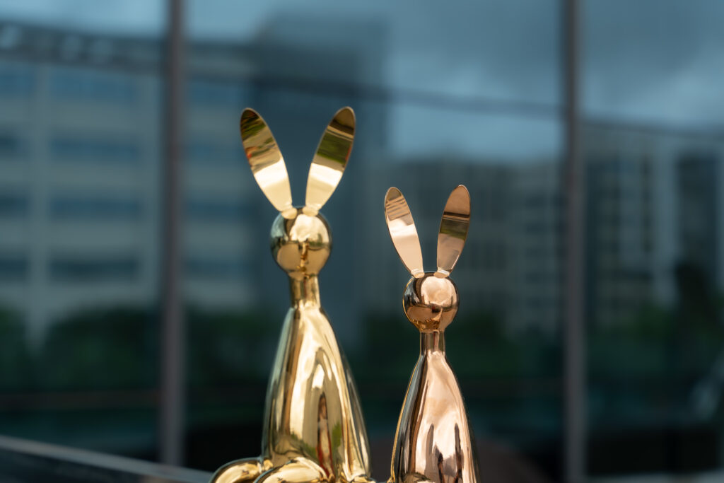 Metal Sculpture Rabbits - Metal Sculpture Specialist