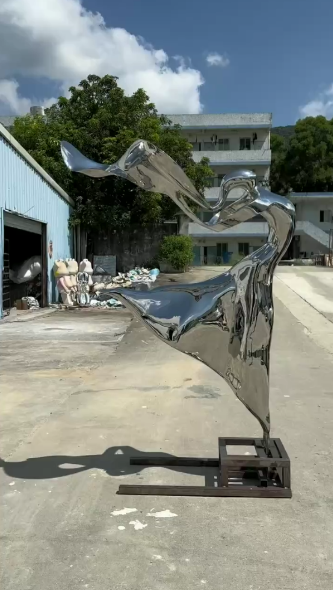 Stainless Steel Dancer Sculpture - Metal Sculpture Specialist