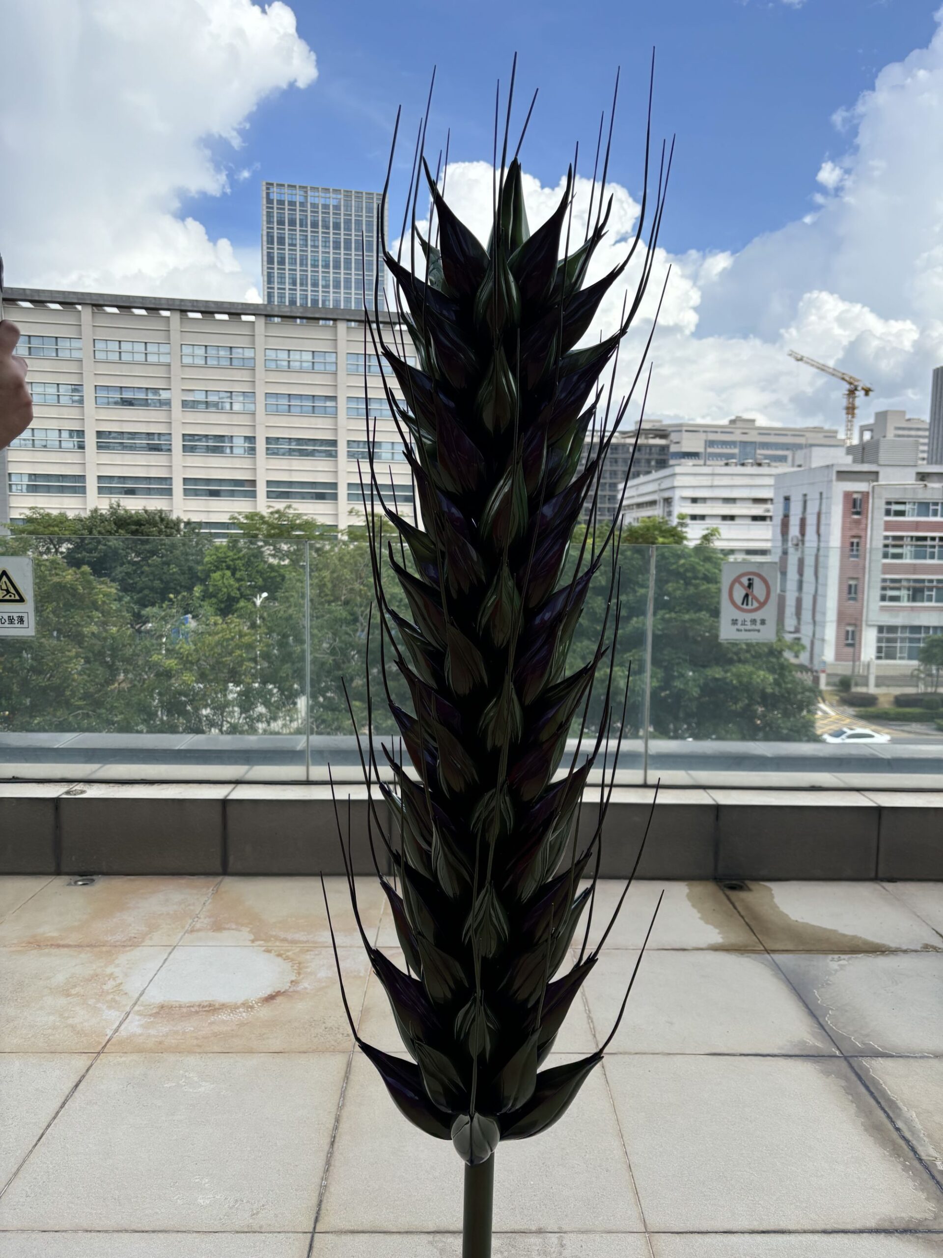 Modern Wheat Spike Decoration - Metal Sculpture Specialist
