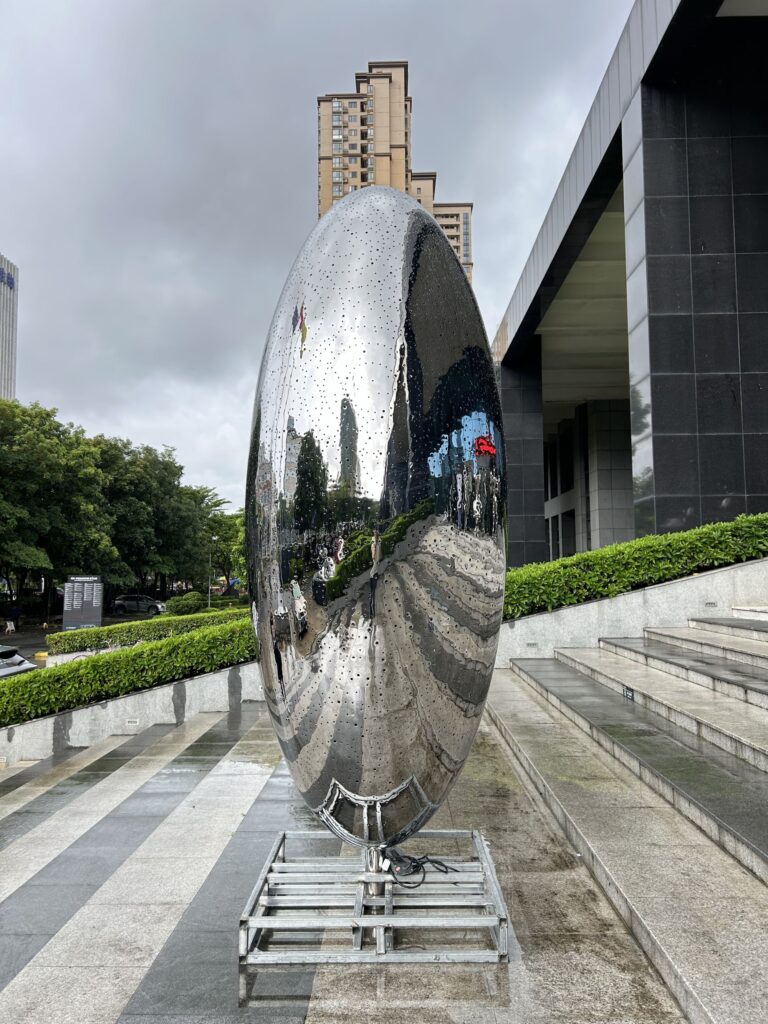 Oval Art Installation - Metal Sculpture Specialist