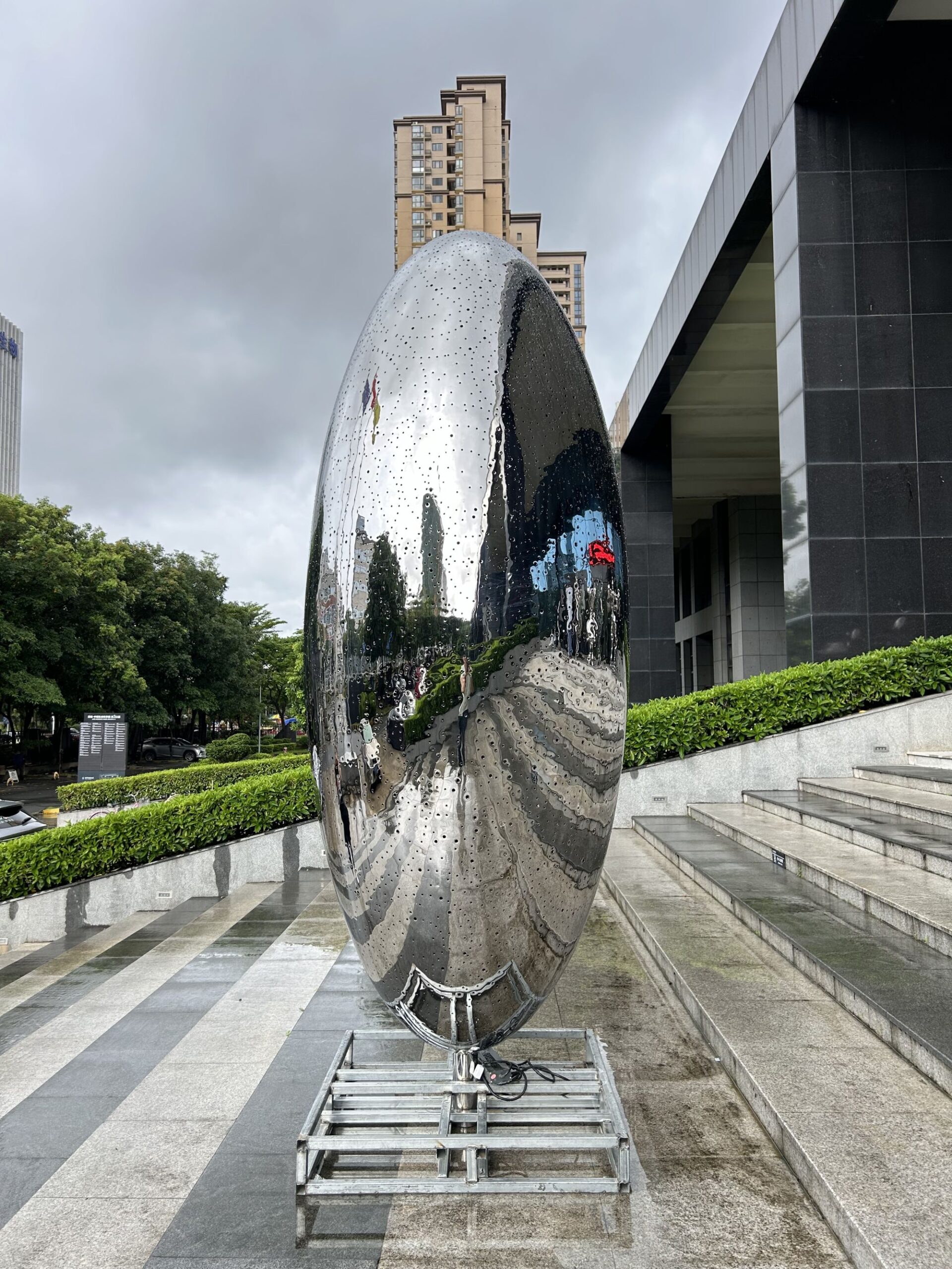 Oval Art Installation - Metal Sculpture Specialist