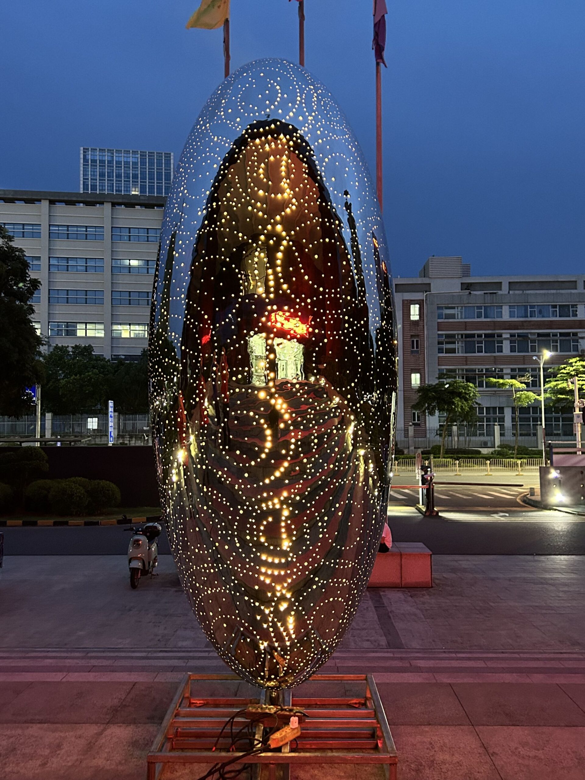 Oval Art Installation - Metal Sculpture Specialist