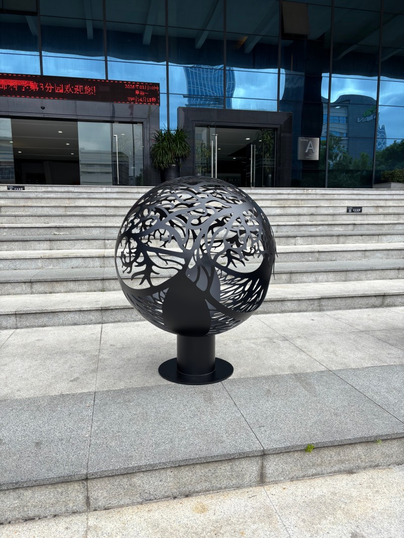 80cm diameter 304 stainless steel hollow sphere - Metal Sculpture ...